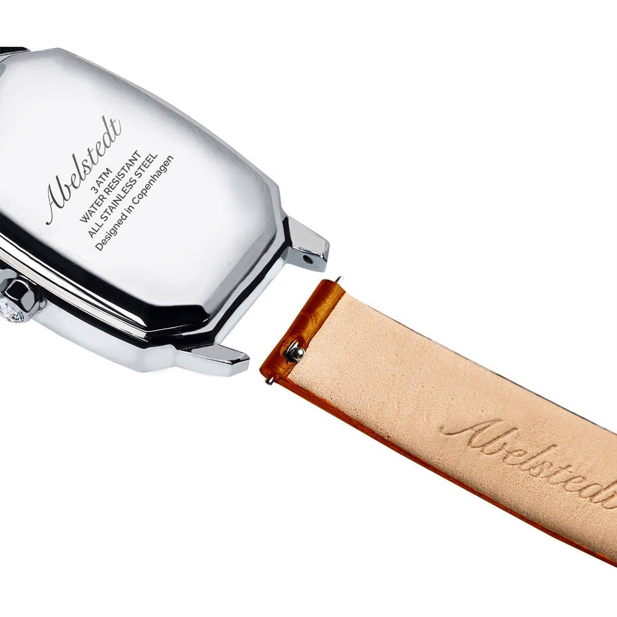 Emerald Orange Stainless Steel Watch Strap