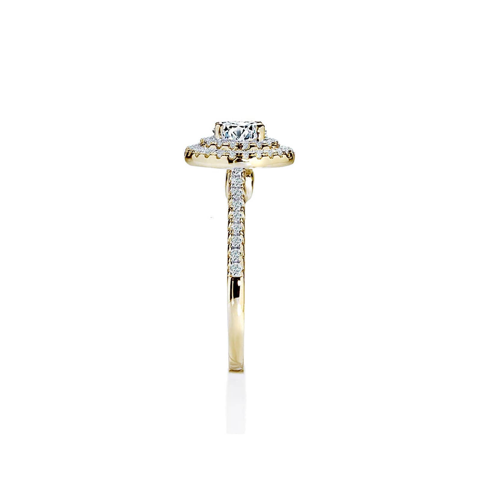 Oxford Double Round Gold Plated Ring