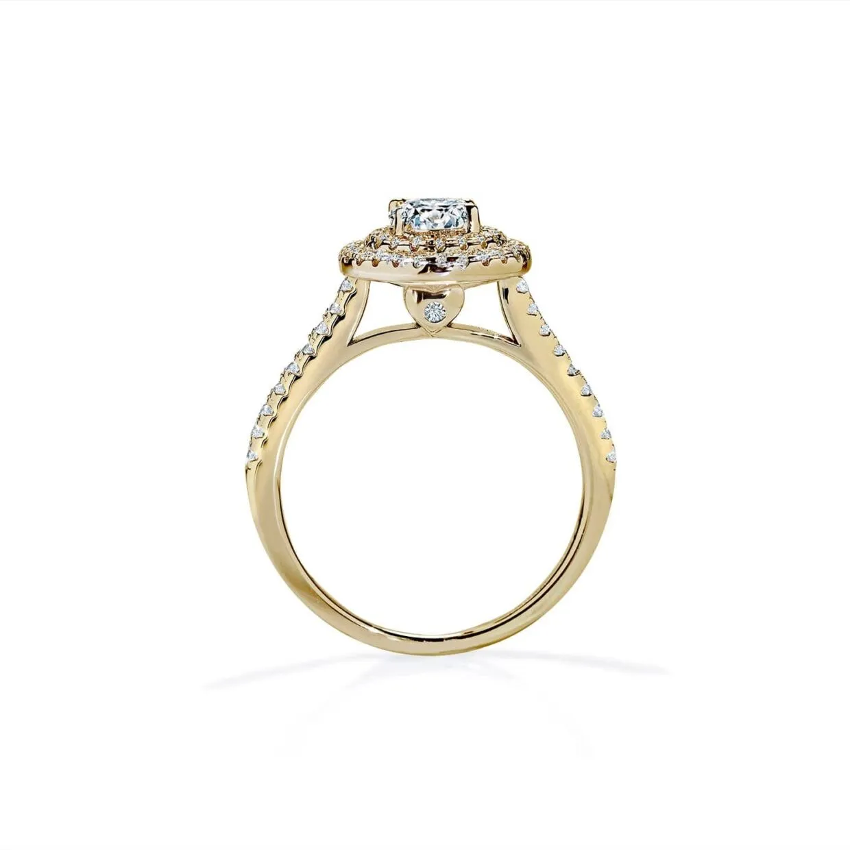 Oxford Double Round Gold Plated Ring