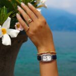 Emerald Navy Gold Watch Strap