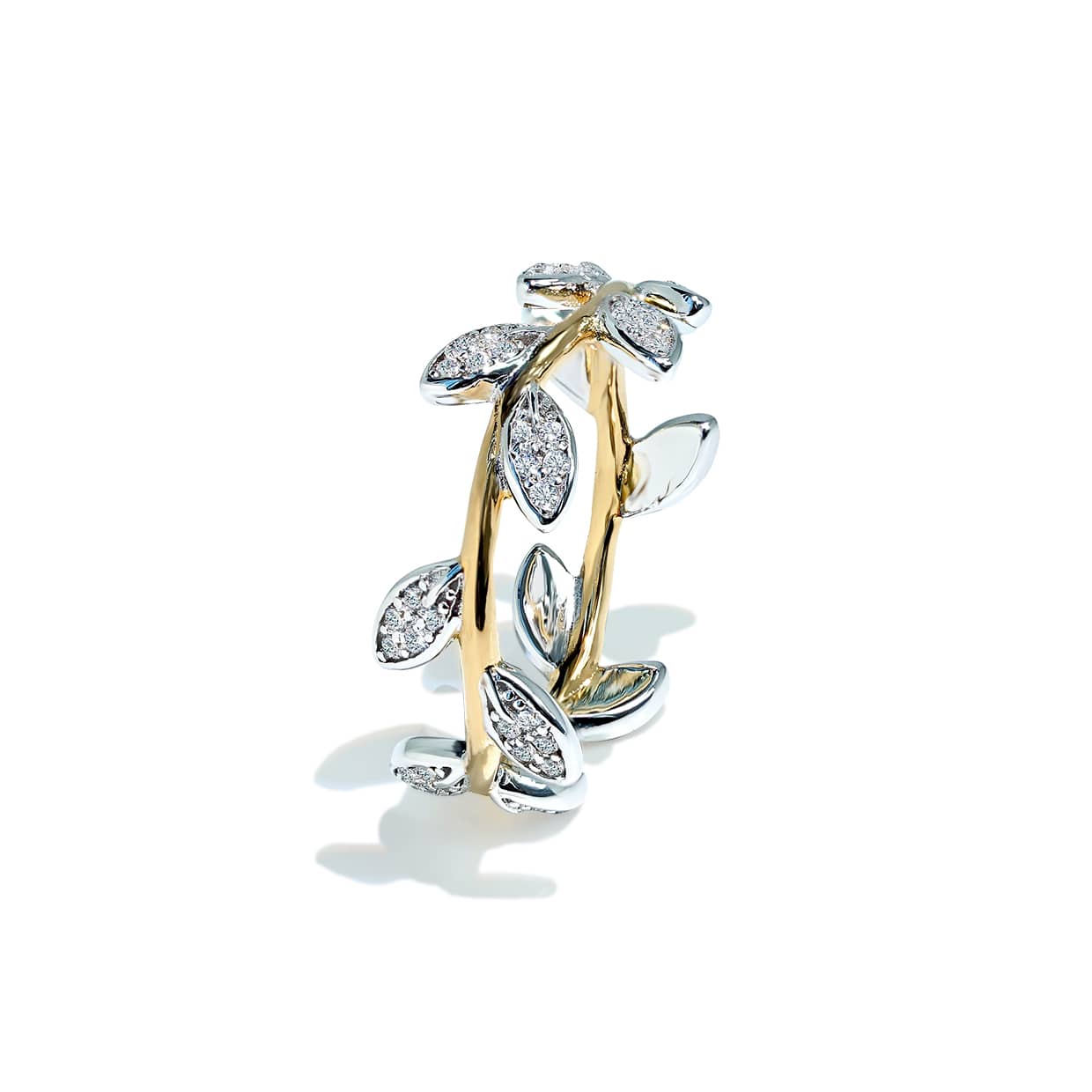 Flora Leaf Gold Ring
