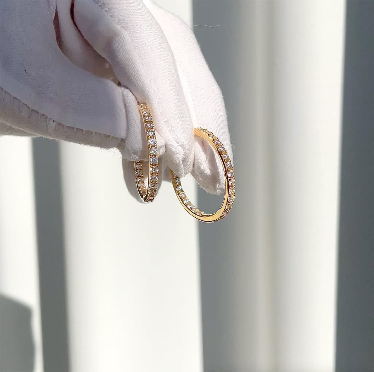 Equestrian Gold Hoop Oorbellen
