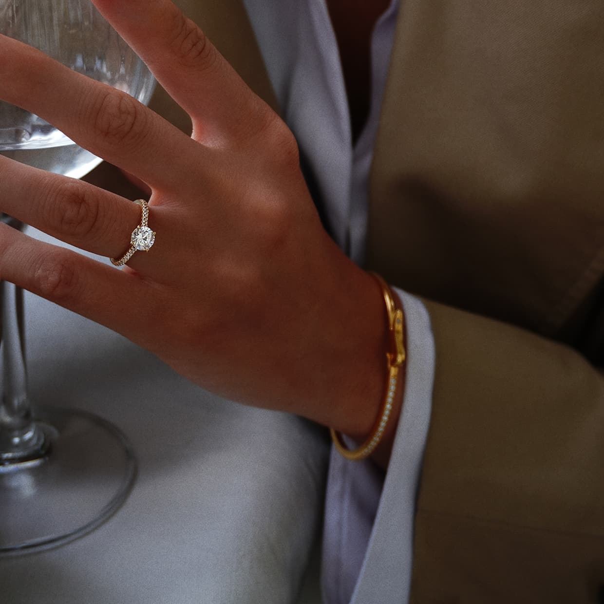 Oxford Silver Solitaire Ring
