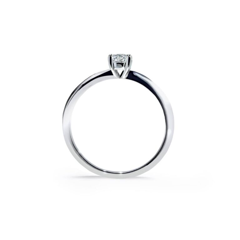 Oxford Silver Round Solitaire Ring